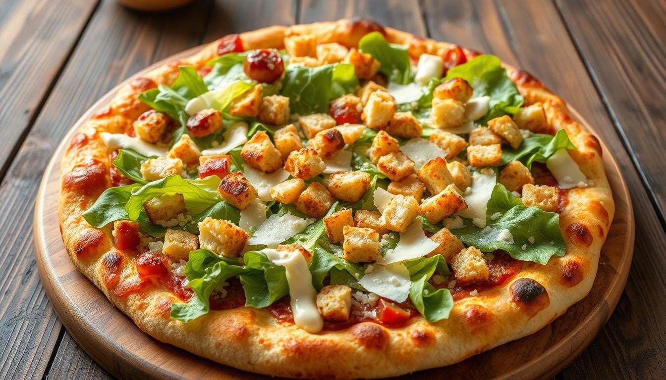 The Best Caesar Salad Pizza with Chicken Crust You Need to Try
